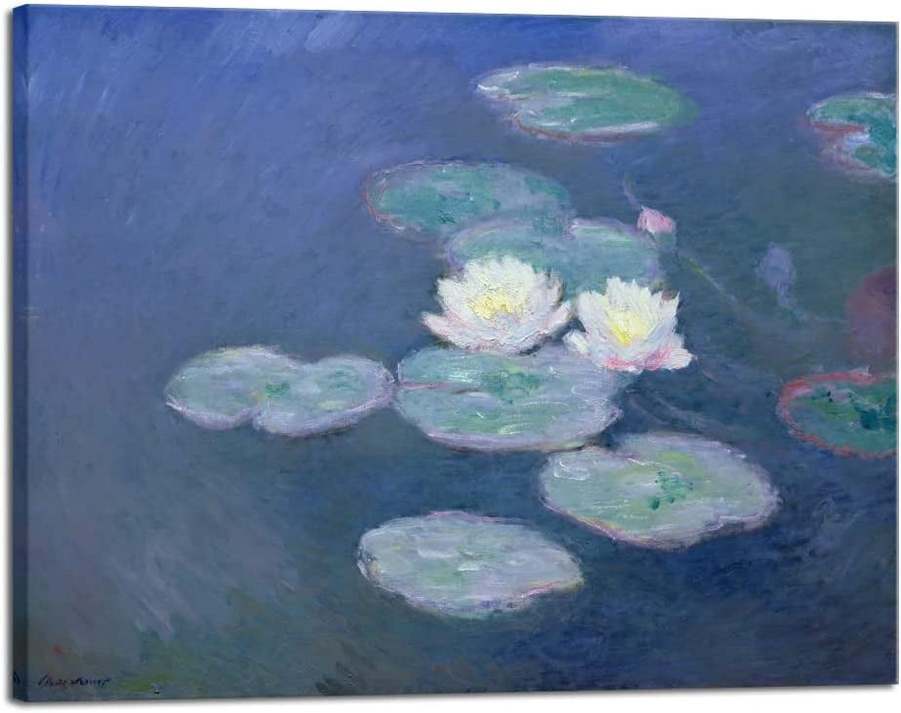 AEFER Larte Water Lilies Canvas Prints Wall Art of Claude Monet ...