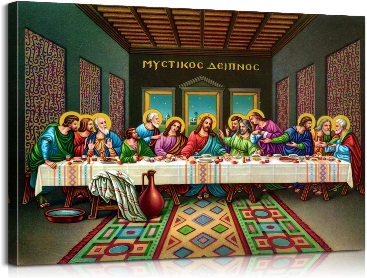 AEFER Last Supper Wall Decor Jesus Wall Art Leonardo Da Vinci Poster ...