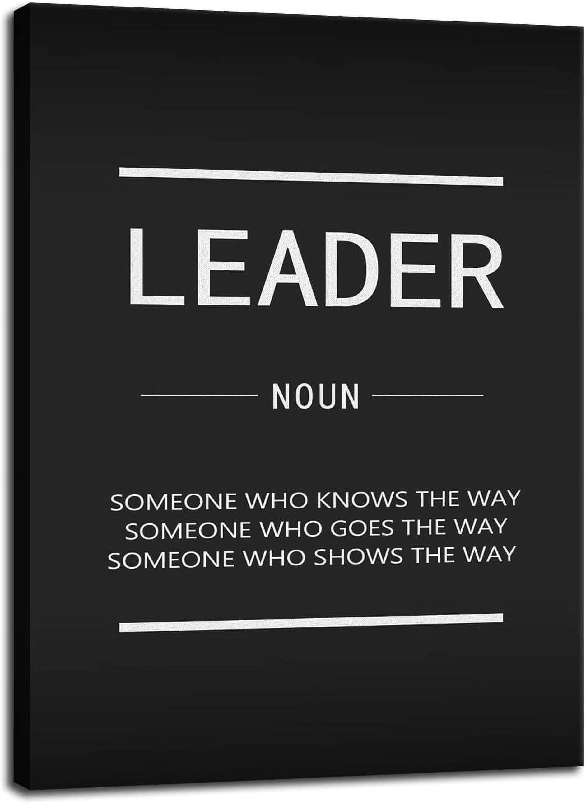 AEFER Leader Noun Inspirational Wall Art Inspiring Entrepreneur ...