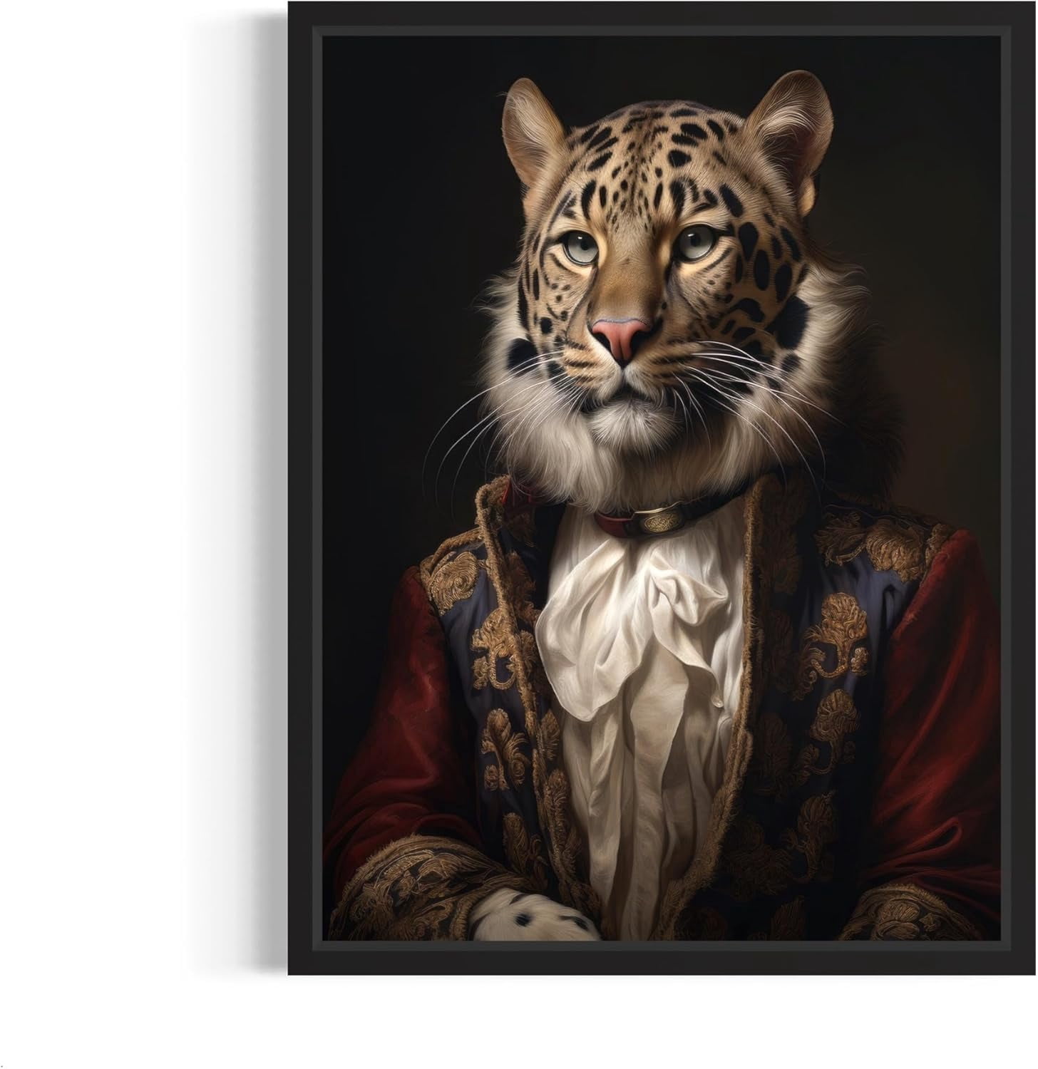AEFER Leopard Vintage Portrait Poster Art Print, Classic Animals Wall ...