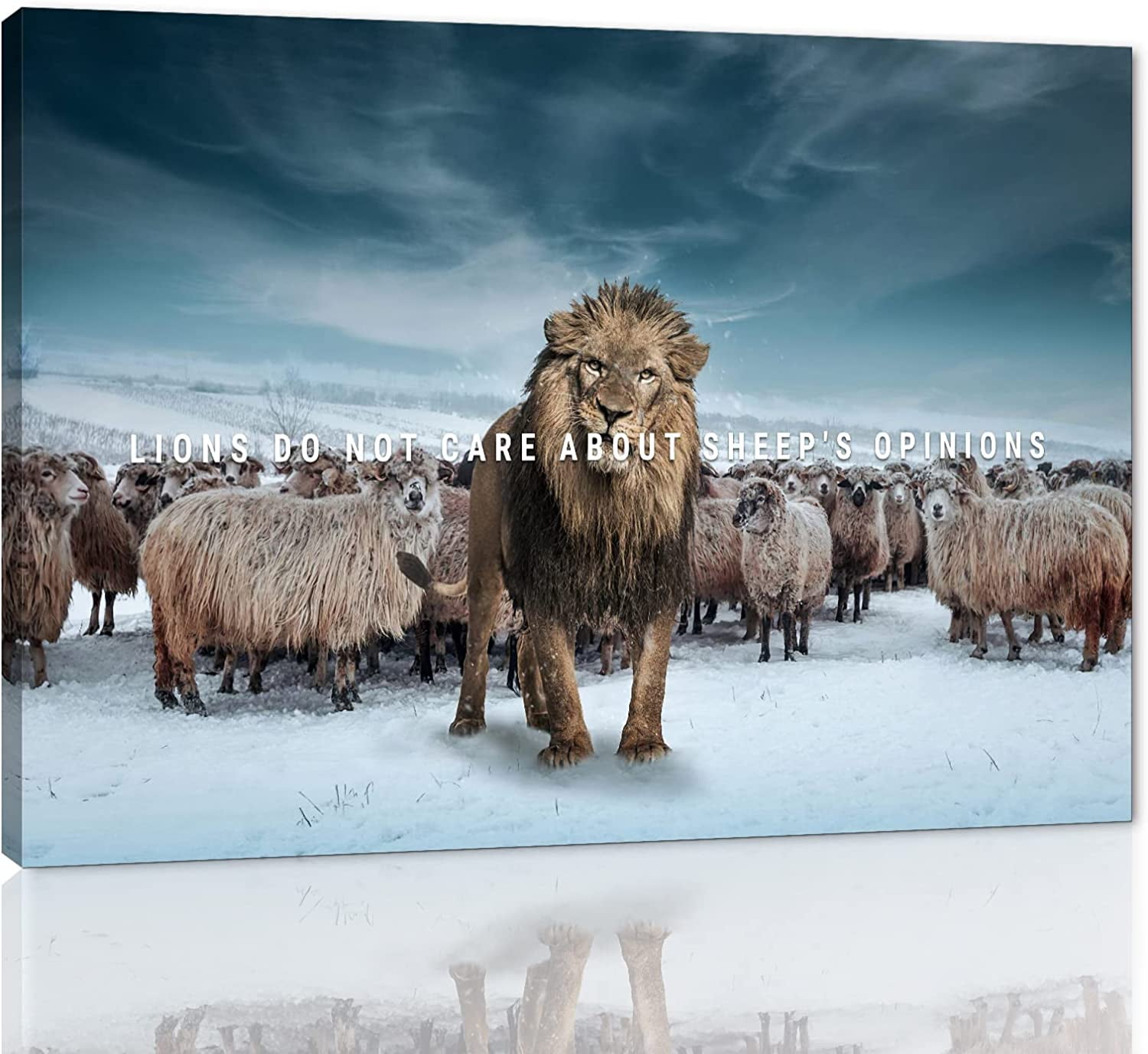 AEFER Lion Do Not Care About Sheep's Opinions-Motivational Successful ...