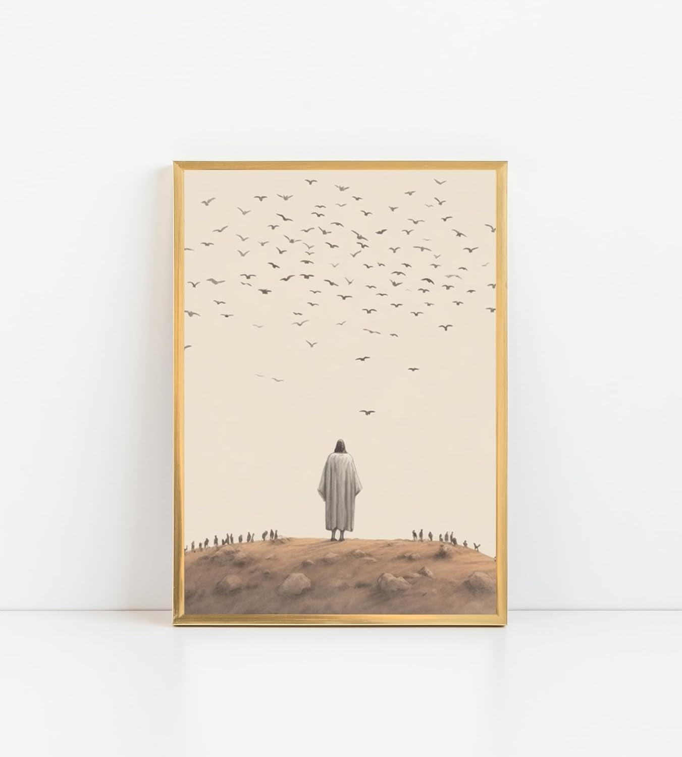 AEFER Look at The Birds Jesus Christian Scripture Bible Wall Art Jesus ...