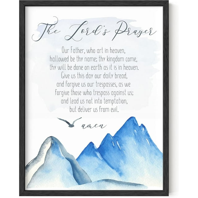 AEFER The Lord's Prayer Artwork - Christians Posters, Religious Wall ...