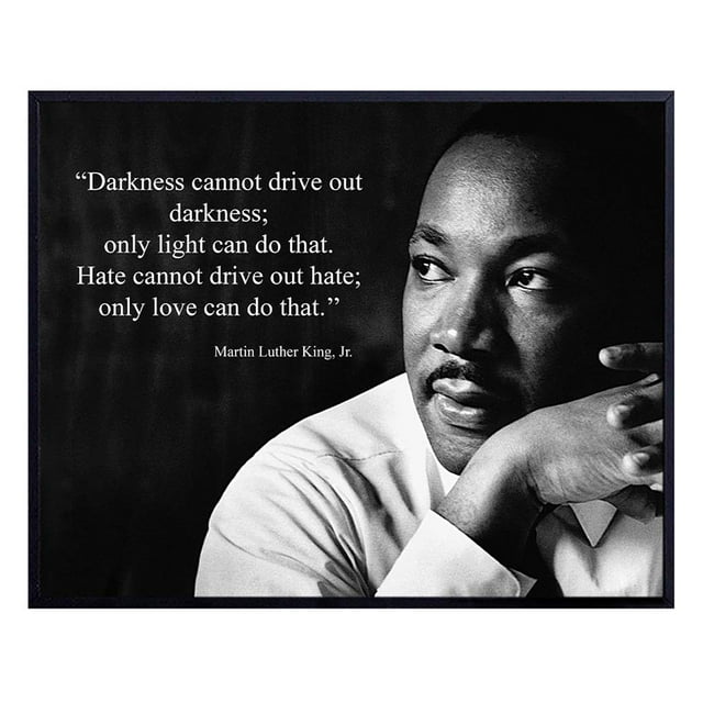 AEFER Martin Luther King Jr. Darkness Quote Wall Art Print -Photo-Home ...