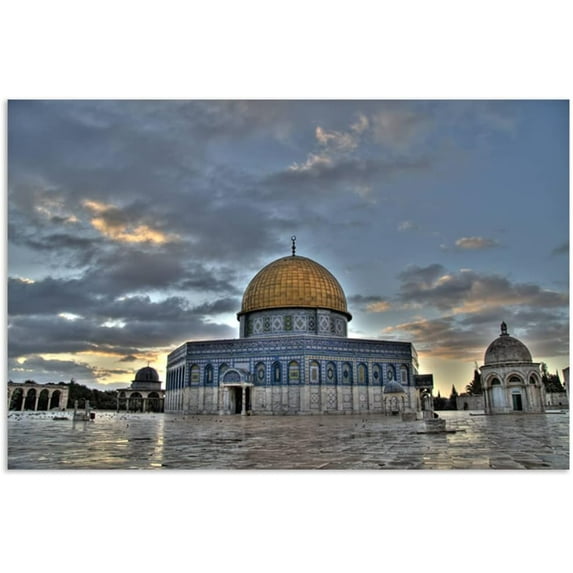 AEFER Masjid Al Aqsa and Dome of The Rock Wall Art Posters Realist ...