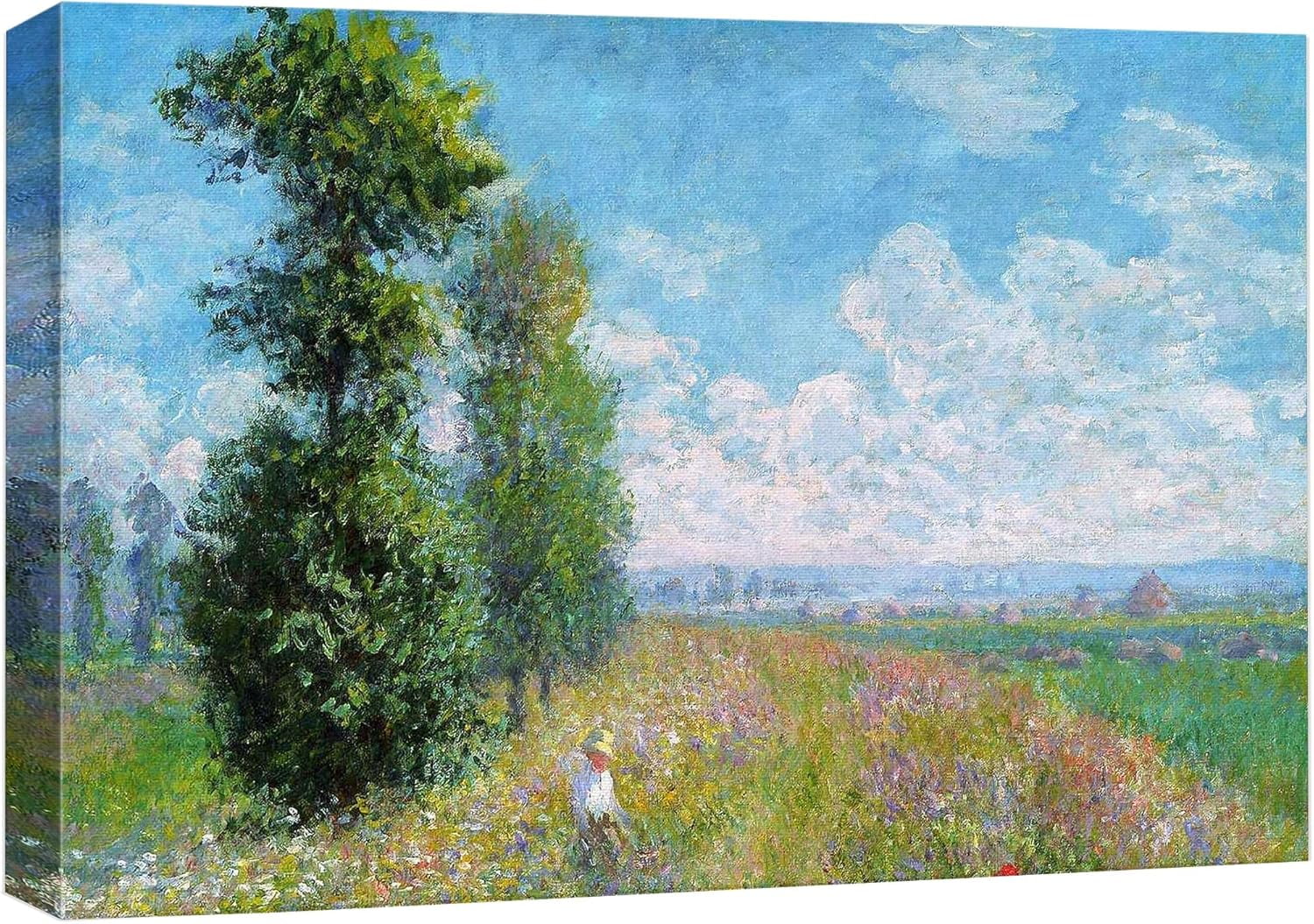 AEFER Meadow with Poplars by Claude Monet - Impressionist Modern Art ...