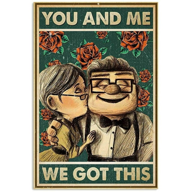 AEFER Metal Sign Up Carl and Ellie You and Me We Got This Tin Signs New ...