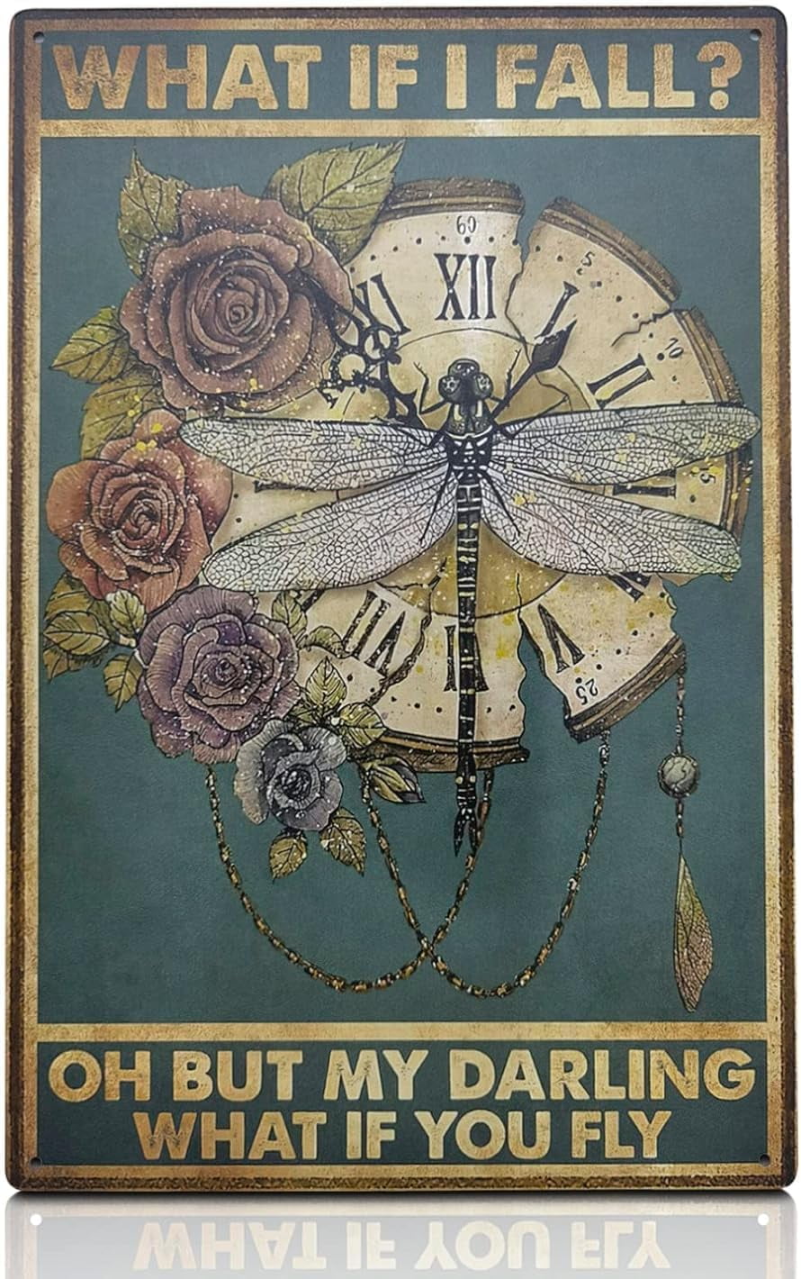 AEFER Metal Tin Signs Vintage Retro Fall Wall Decor for Home - Retro ...