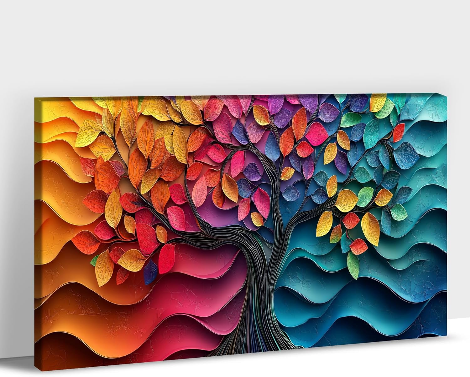 AEFER Modern 3D Wall Art for Living Room, Abstract 3D Visual Effects ...