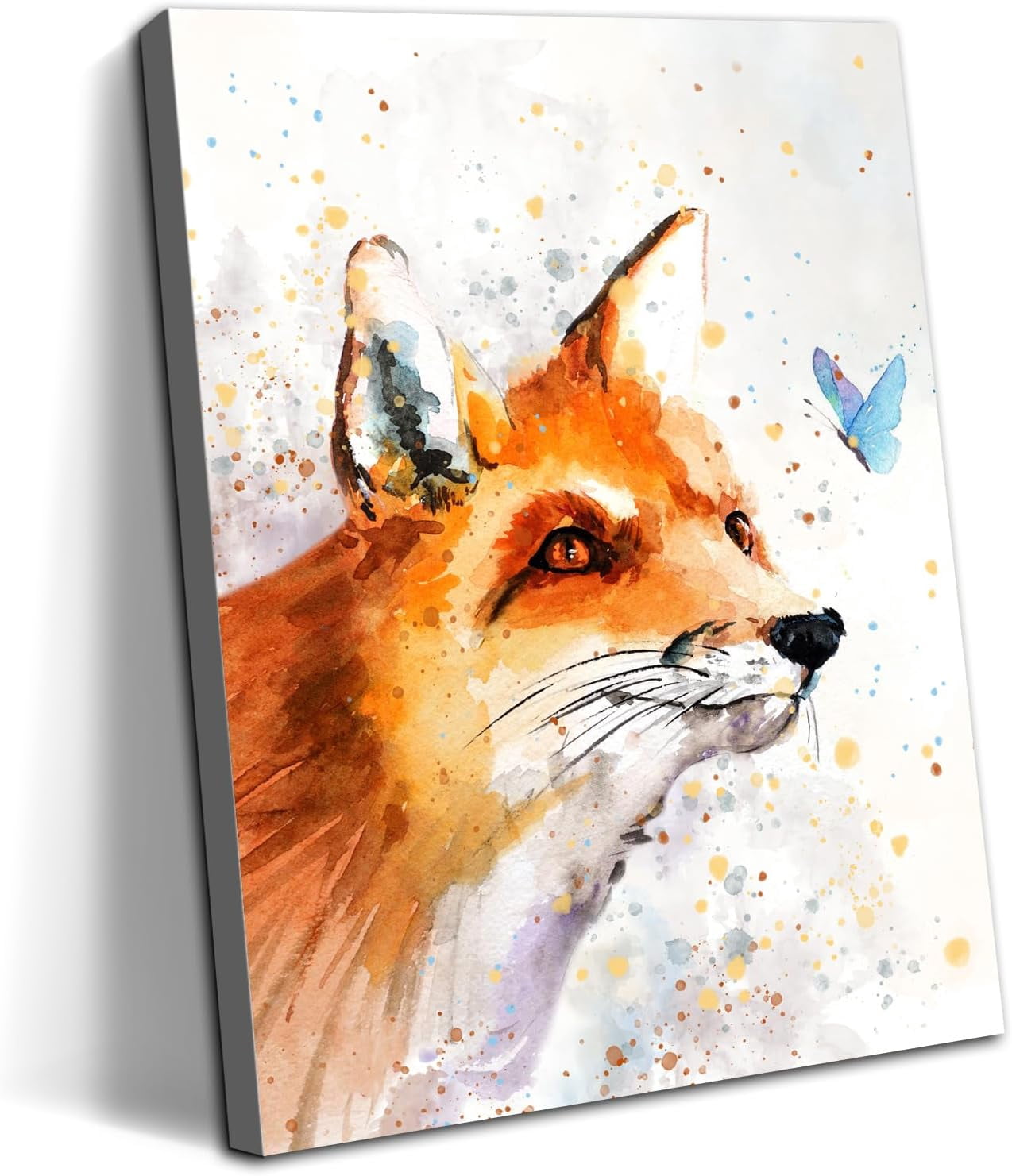 AEFER Modern Animal Fox Canvas Prints Wall Art for Bedroom Decor ...