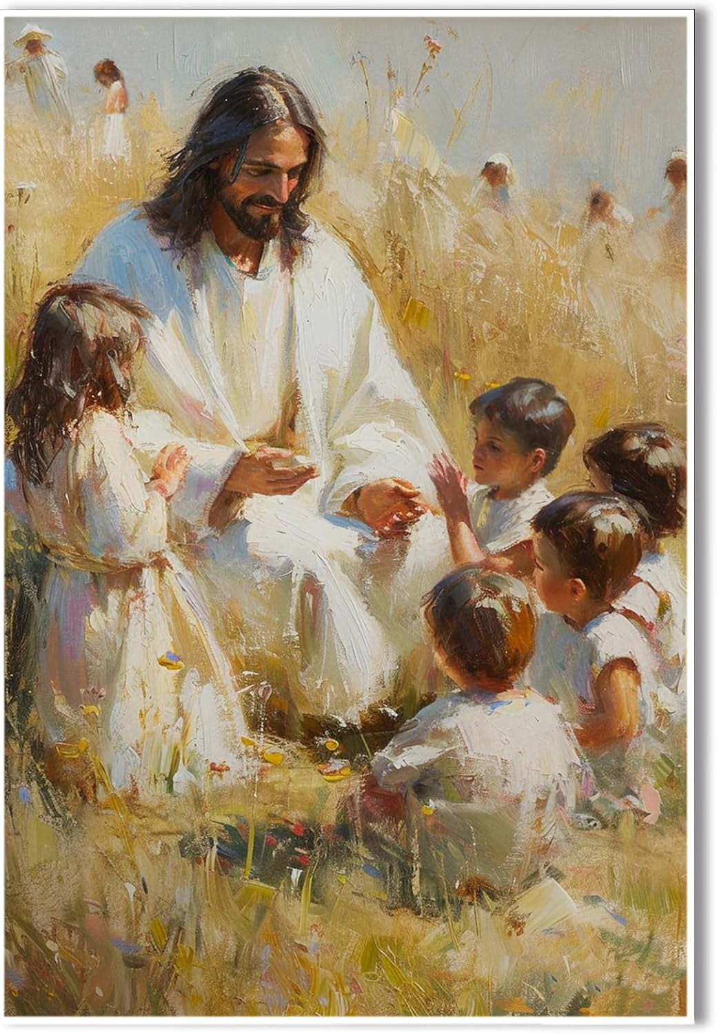 AEFER Mormon & Christian Art - Jesus Teaching Children Portrait ...