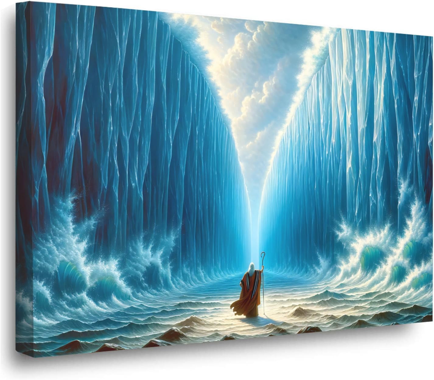 AEFER Moses and The Red Sea Moses' Miracles Parting Waters Art Exodus ...