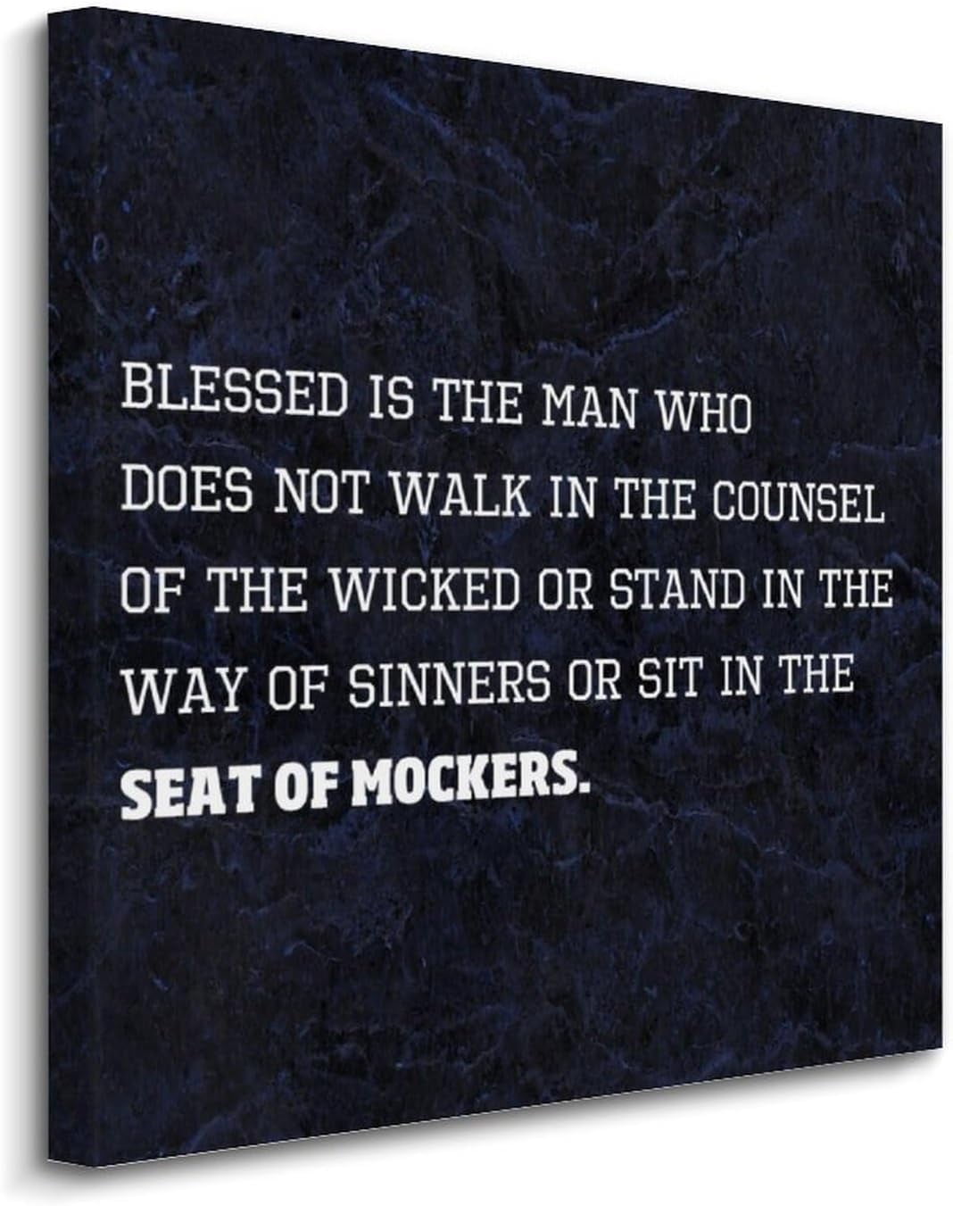 AEFER Motivational Canvas Prints Wall Art Blessed Is The Man Who Does ...