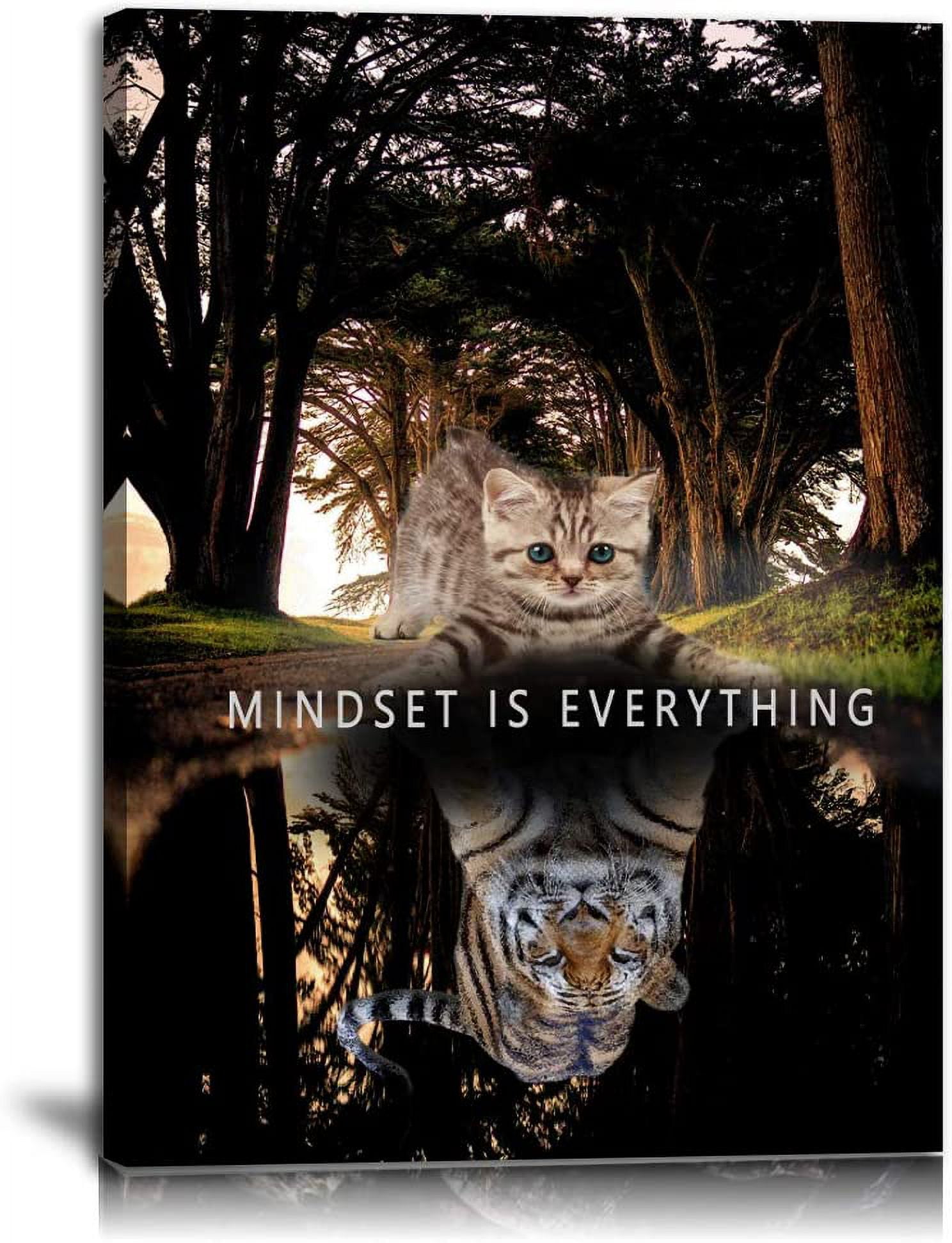 AEFER Motivational Canvas Set - Inspirational Entrepreneur Wall Art ...