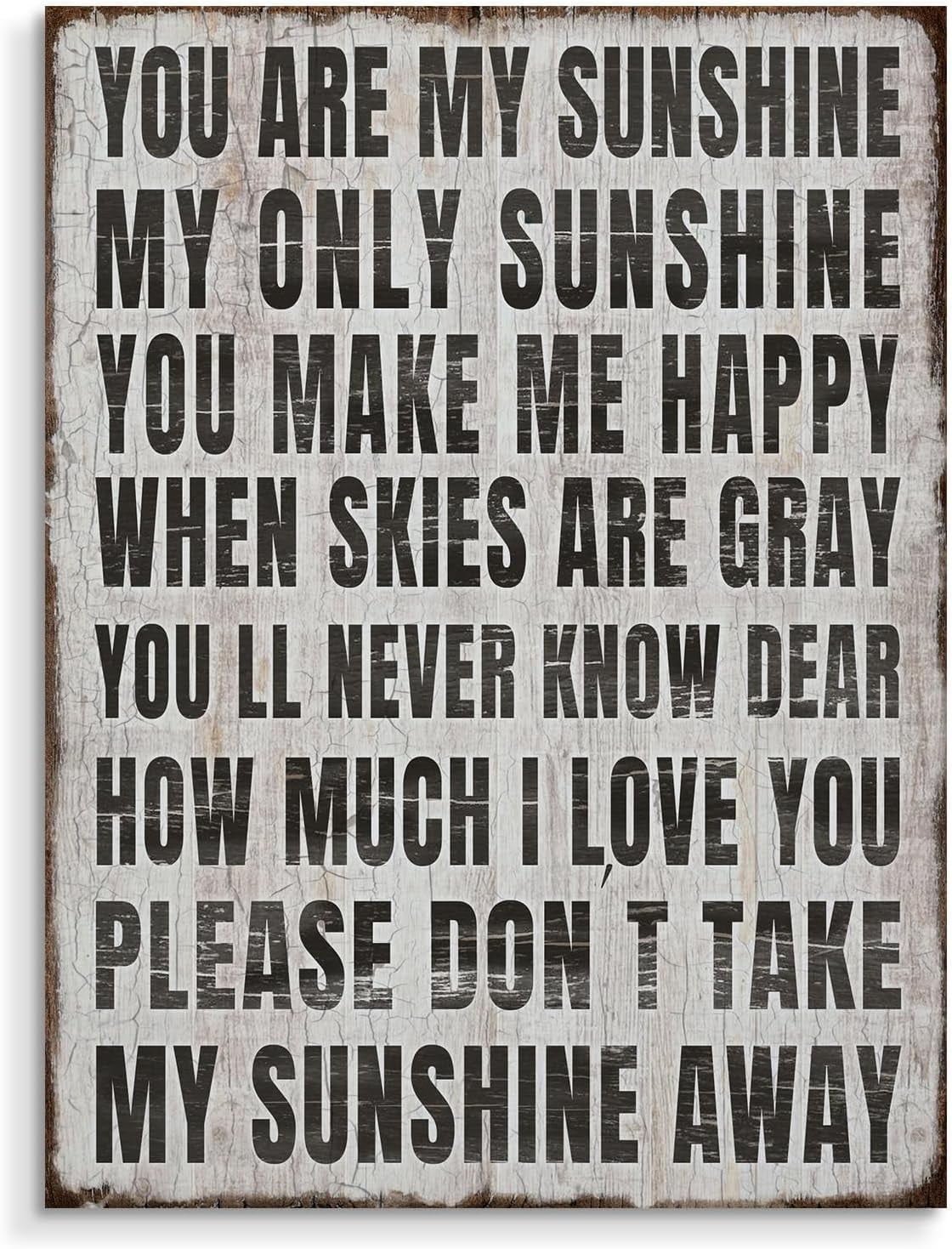 AEFER Motivational Quotes Canvas Wall Art You are My Sunshine Prints ...