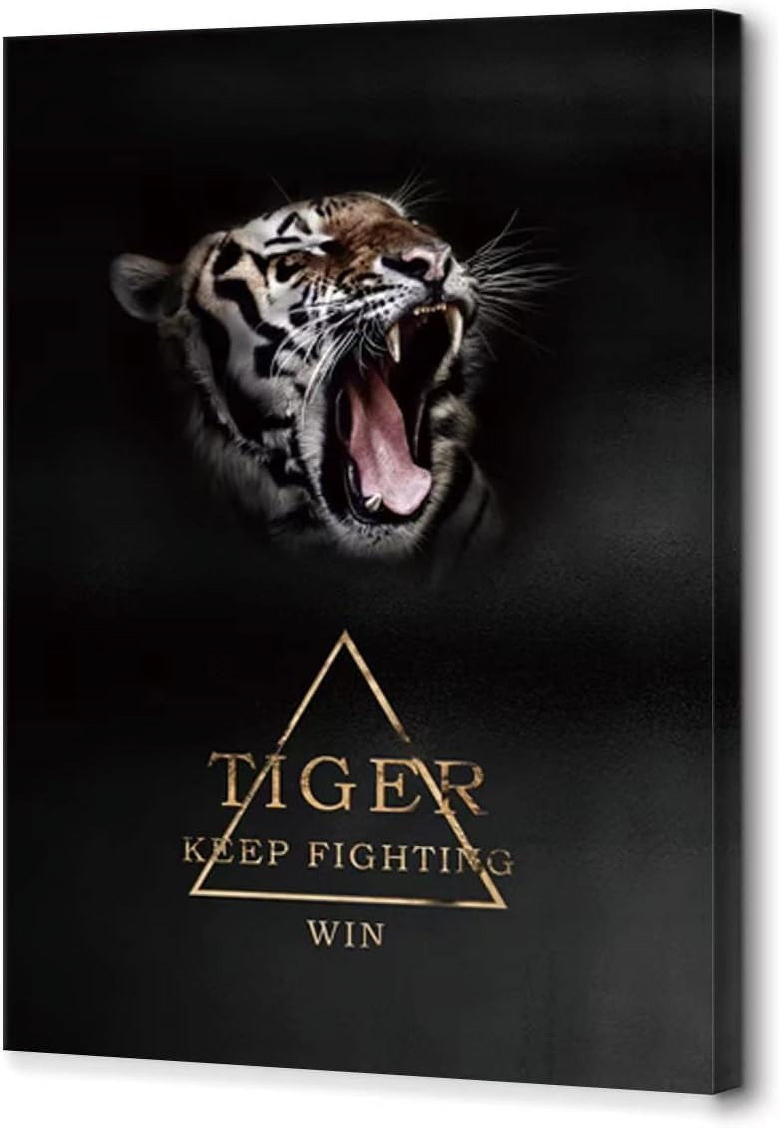 AEFER Motivational Wall Art Tiger Canvas Wall Art Wild Animal Picture ...