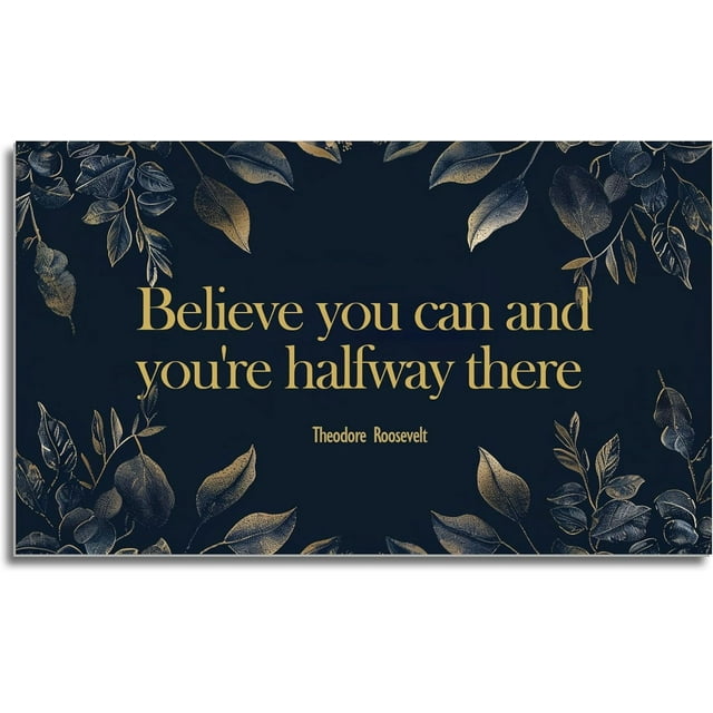 AEFER Motivational Wall Decor Posters - Believe You Can and You're ...