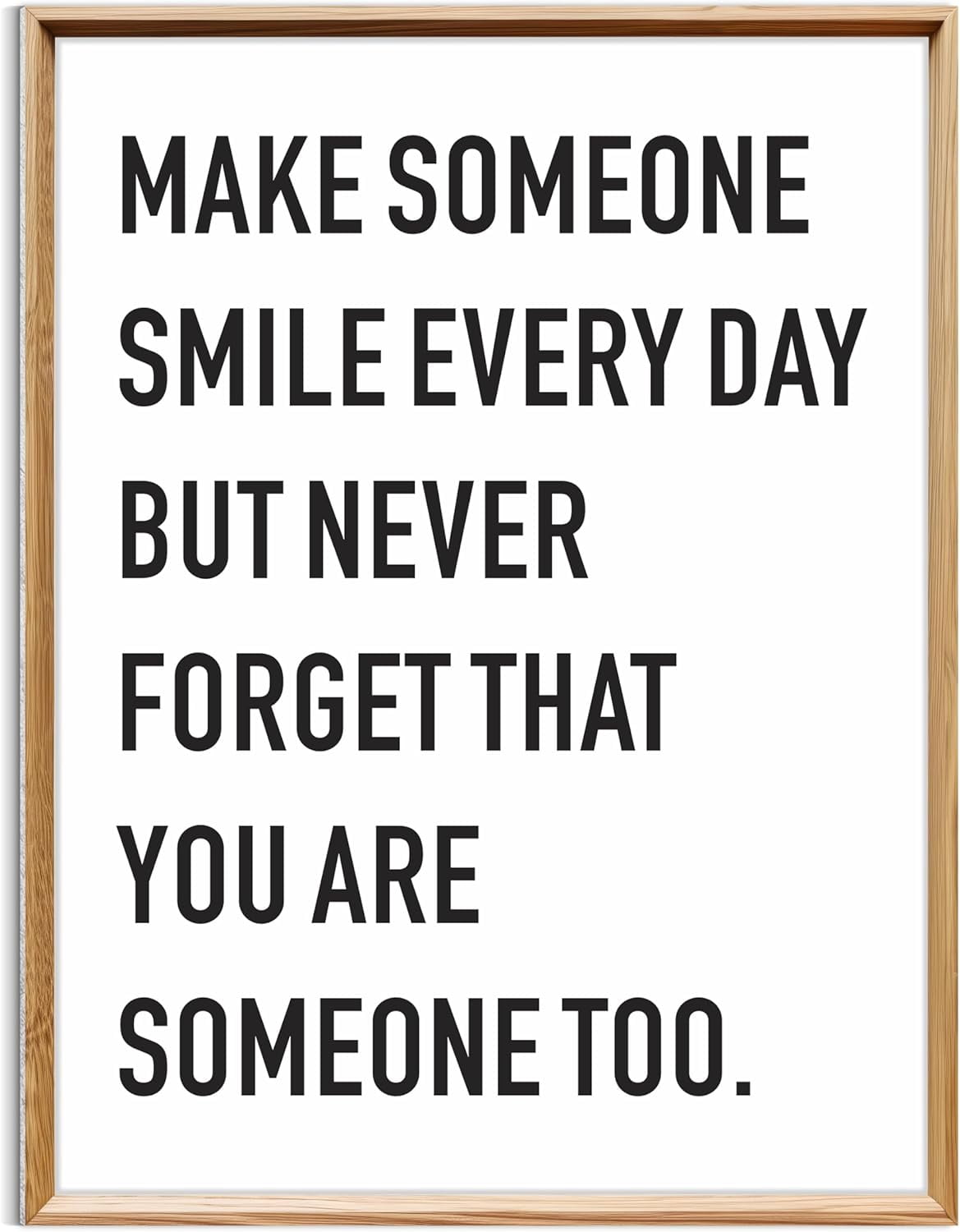 AEFER Motivational Wall Decor Posters - Illusion Framed Make Someone ...