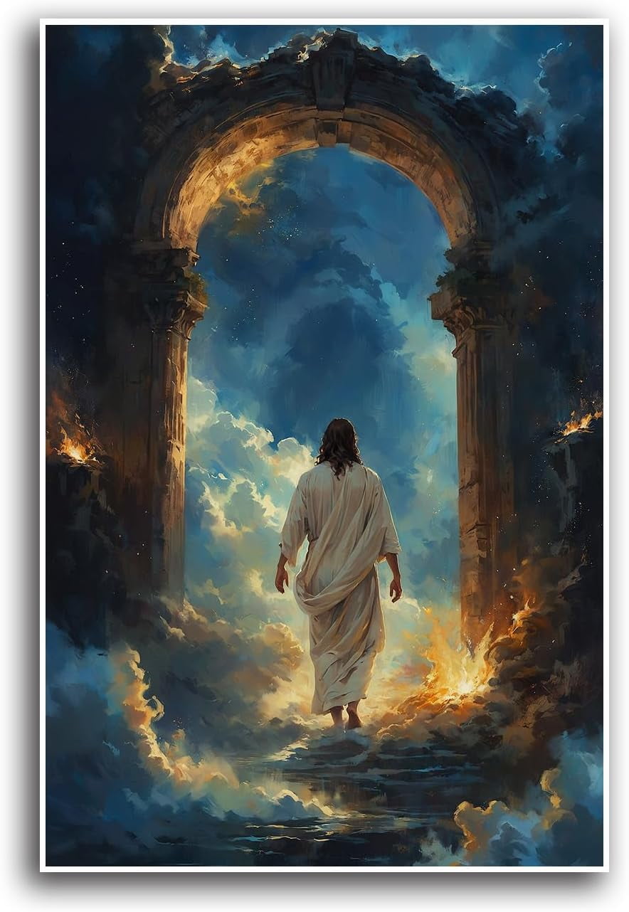 AEFER Narrow Gate Vertical Matthew Bible Mural Bible Illustration ...