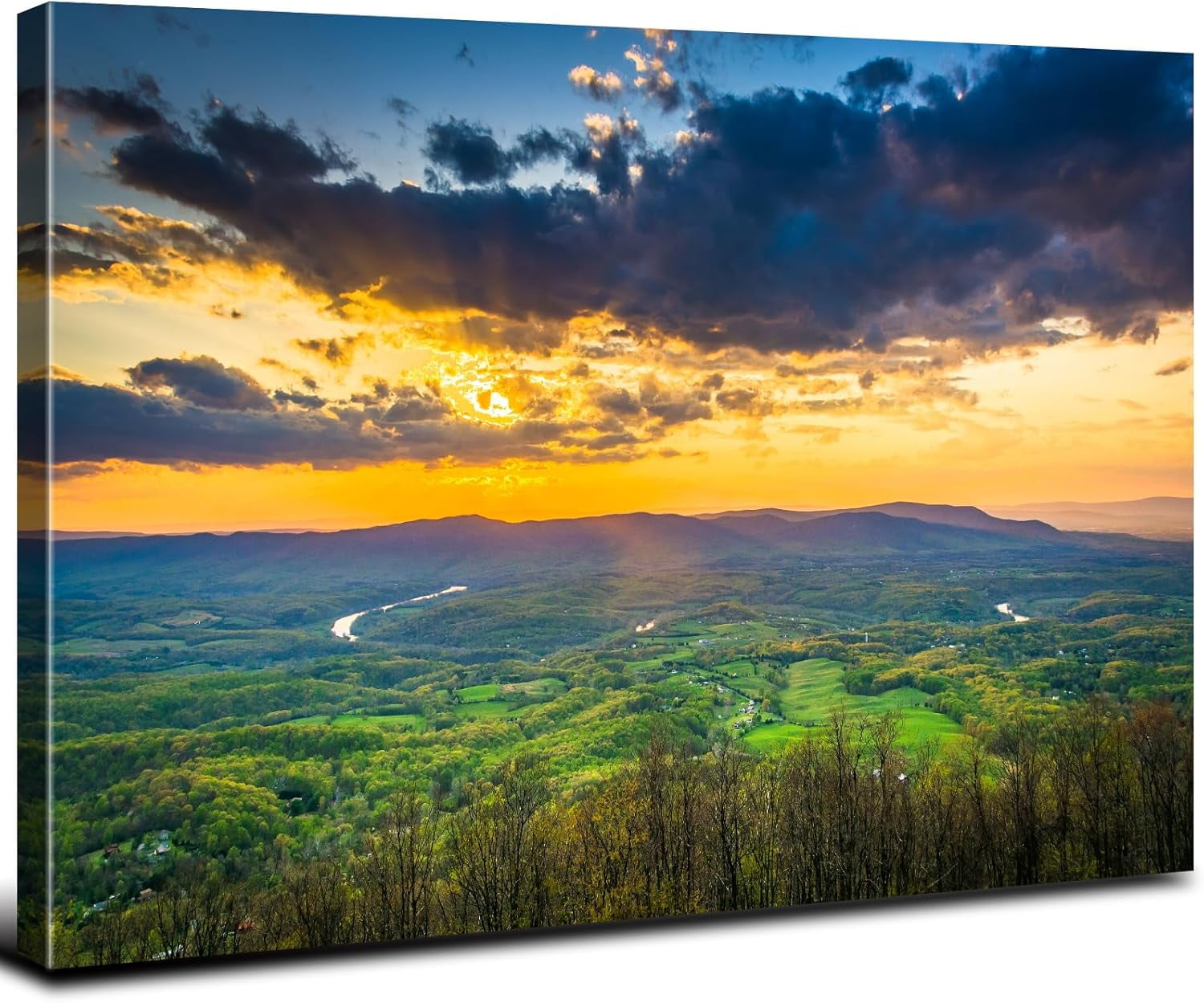 AEFER Nature Forest Landscape Wall Art for Living Room Shenandoah ...