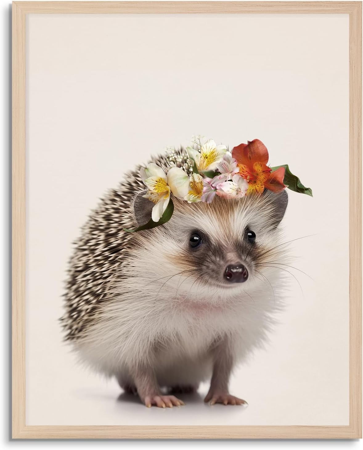 AEFER Nursery Baby Room Wall Art Decor Funny Hedgehog Canvas Prints Cute Baby Animal Portrait ...