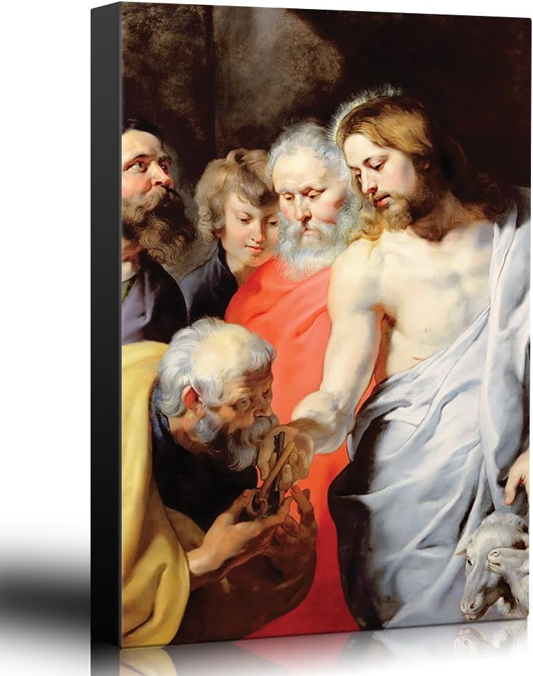 AEFER Oil Painting of Christ's Charge to Peter by Peter Paul Rubens ...