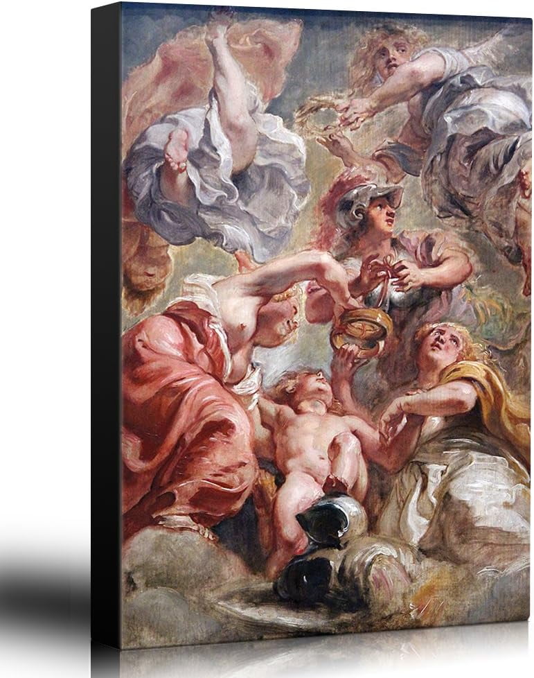 AEFER Oil Painting of Minerve Et Lamour by Peter Paul Rubens - Baroque ...
