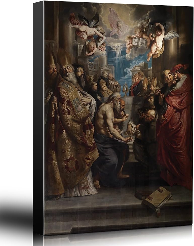 AEFER Oil Painting of The Disputation of The Holy Sacrament by Peter ...