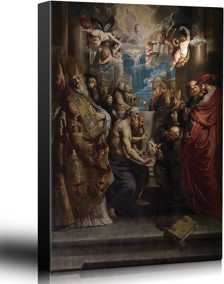 AEFER Oil Painting of The Disputation of The Holy Sacrament by Peter ...