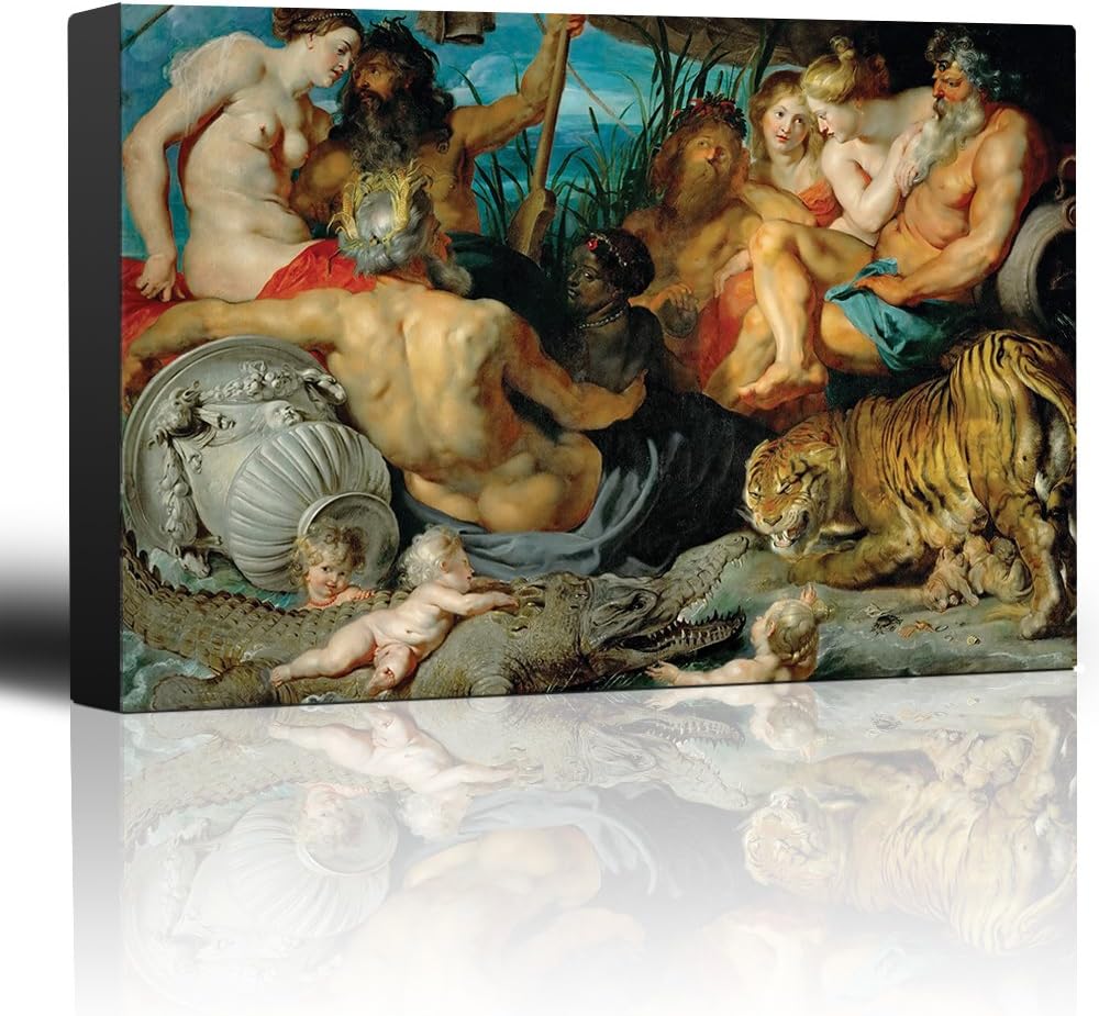 AEFER Oil Painting of The Four Continents by Peter Paul Rubens ...