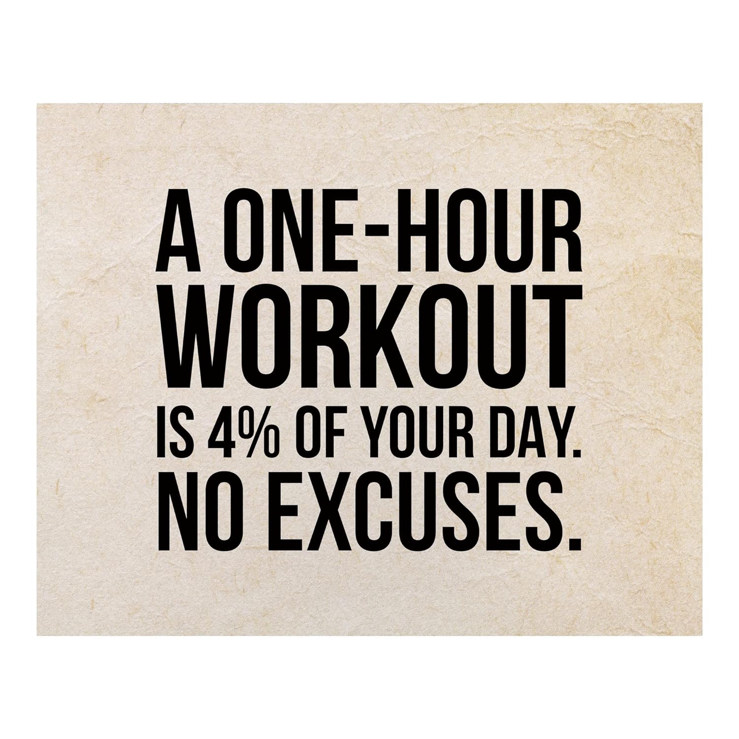 AEFER One Hour = 4% of Your Day - Motivational Gym Wall Art ...