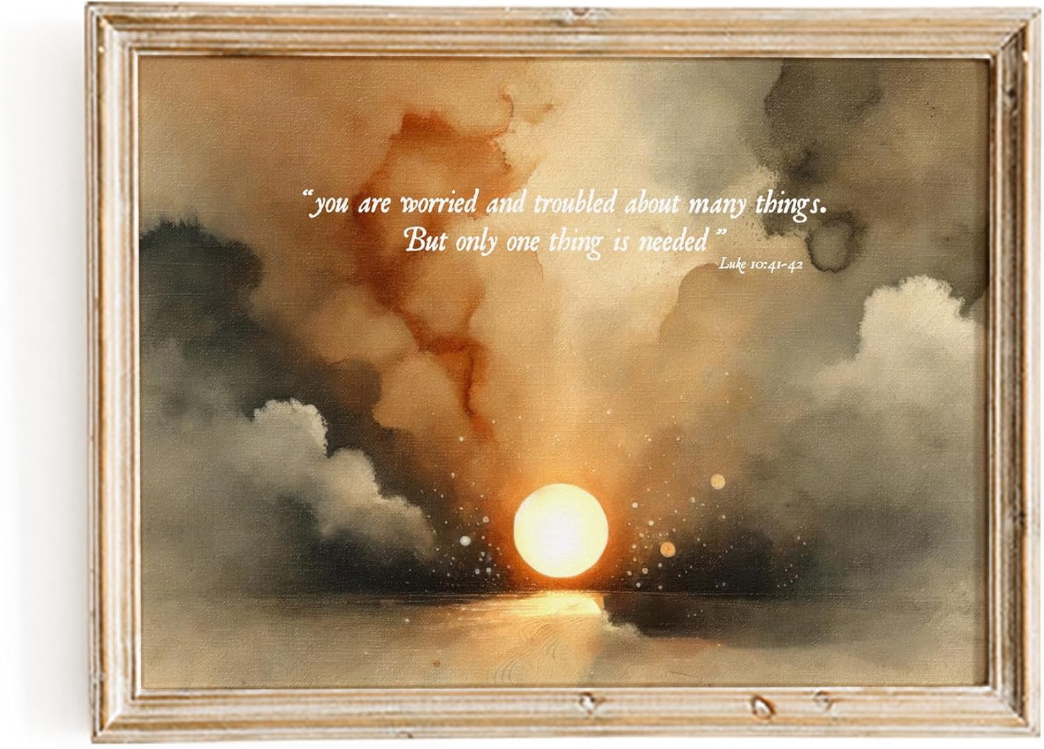 AEFER | Only One Thing | Luke 10:41 Scripture Wall Art, Biblical Home ...