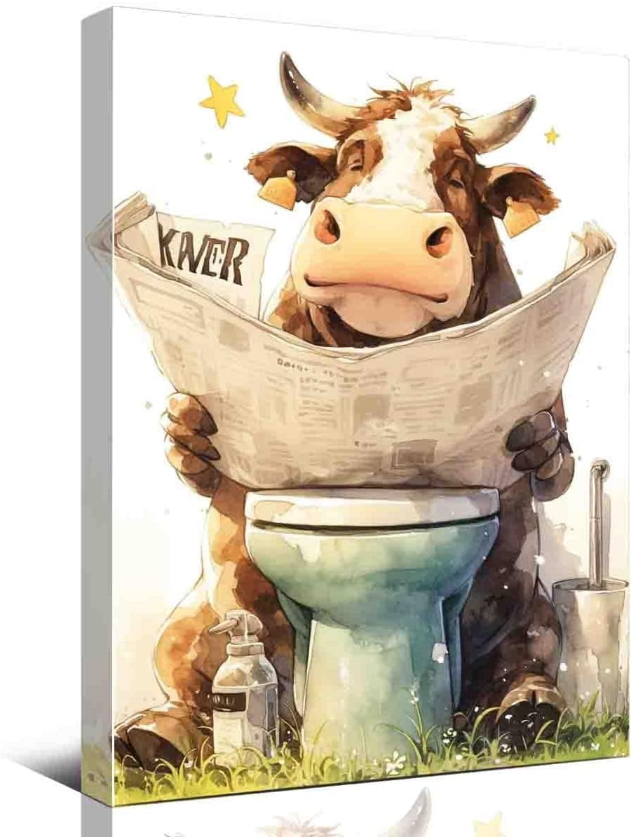 AEFER Original-Cow Print,Nursery Decor,Baby Cow Print,Animal Art,Farm ...