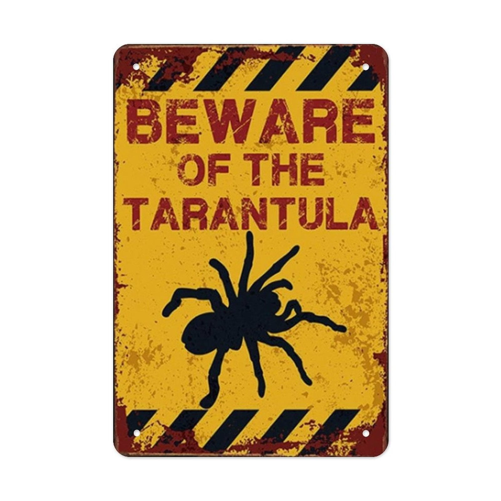 AEFER Original Retro Design Beware of the Tarantula Tin Metal Signs ...