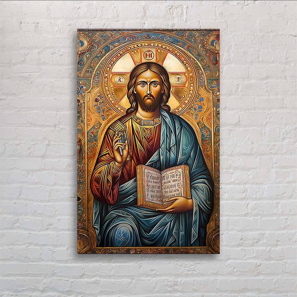 AEFER Orthodox Jesus Christ Poster Wall Art Decoration Living Room ...