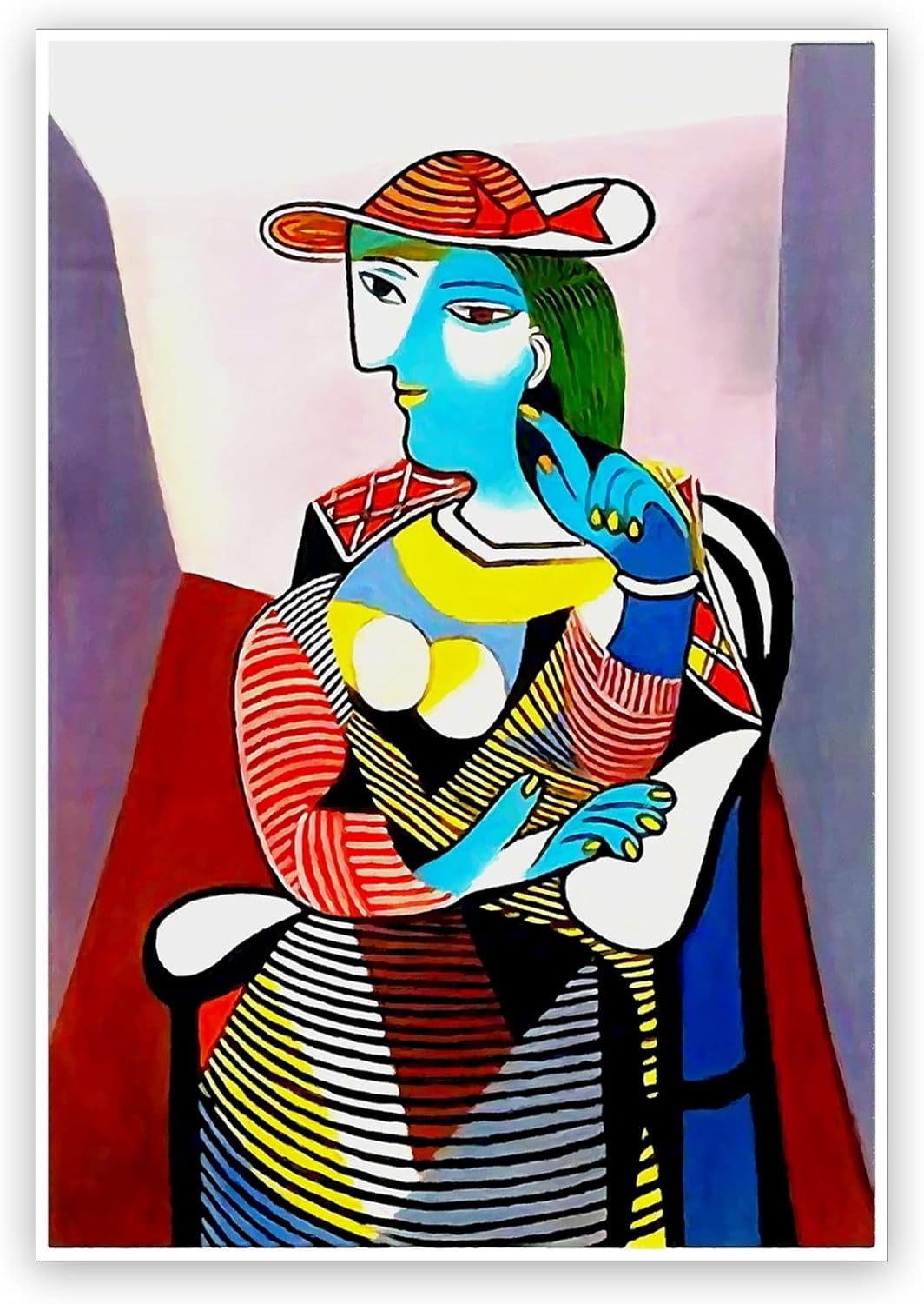 AEFER Pablo Picasso Wall Art Portrait of Marie Print Picasso Poster ... AEFER Pablo Picasso Wall Art Portrait of Marie Print Picasso Poster ...
