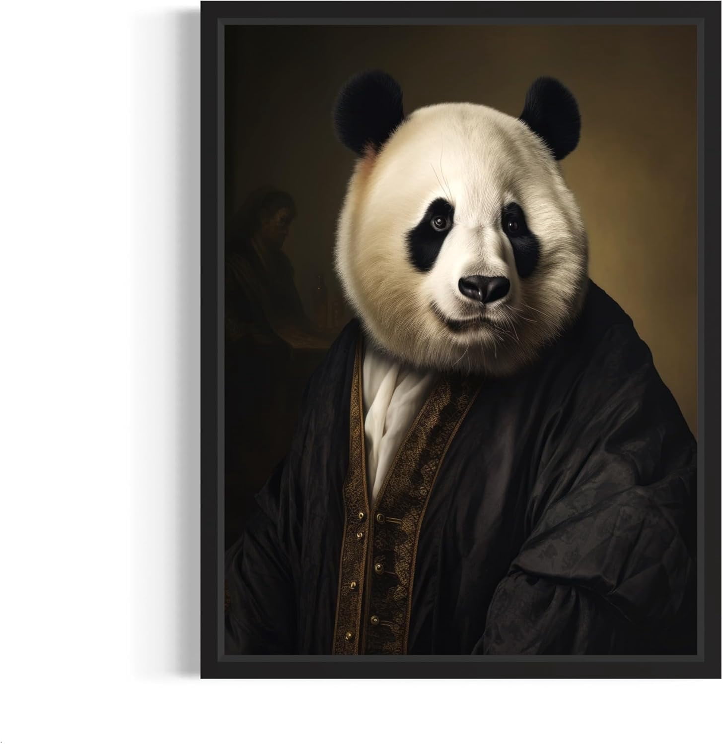 AEFER Panda Vintage Portrait Poster Art Print, Classic Animals Wall ...