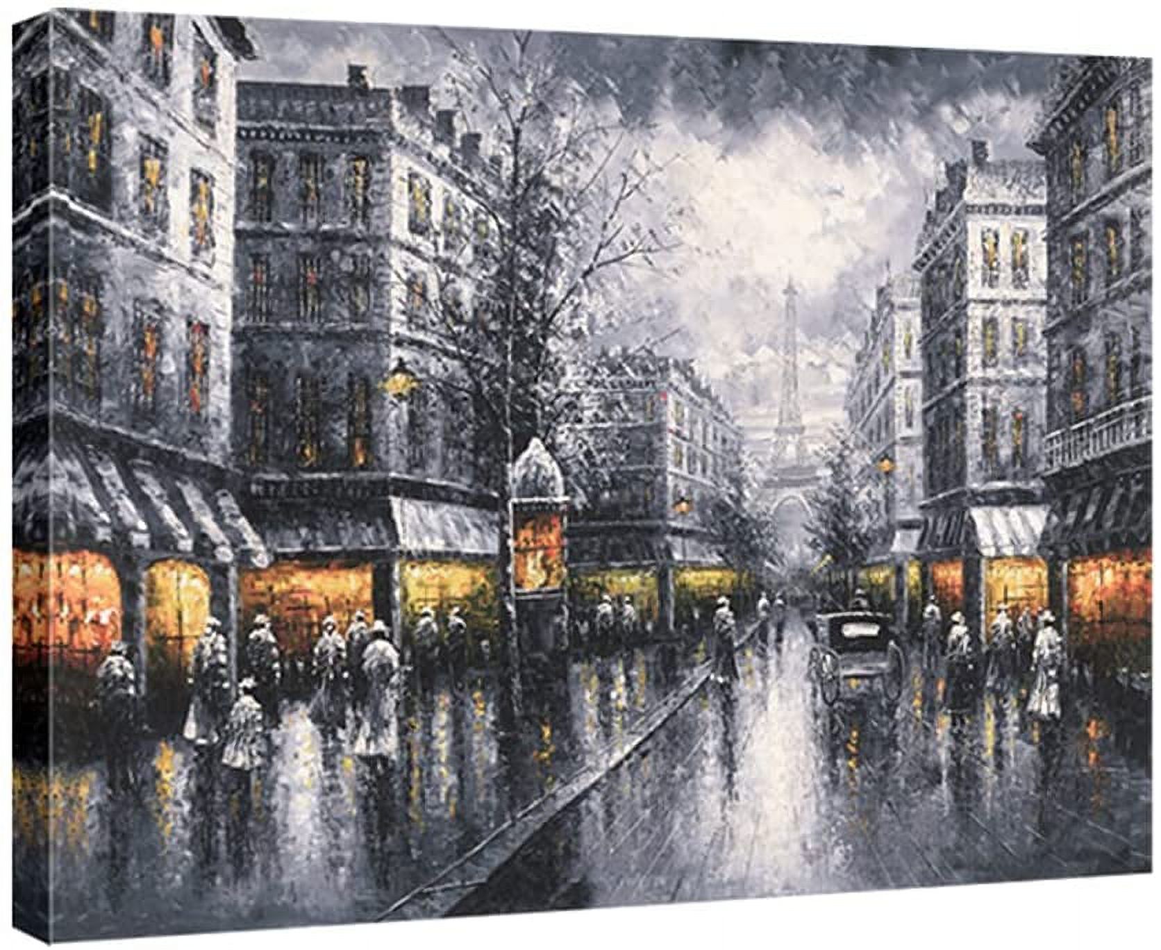 AEFER Paris Street View Extra Large Modern Contemporary Cityscape ...