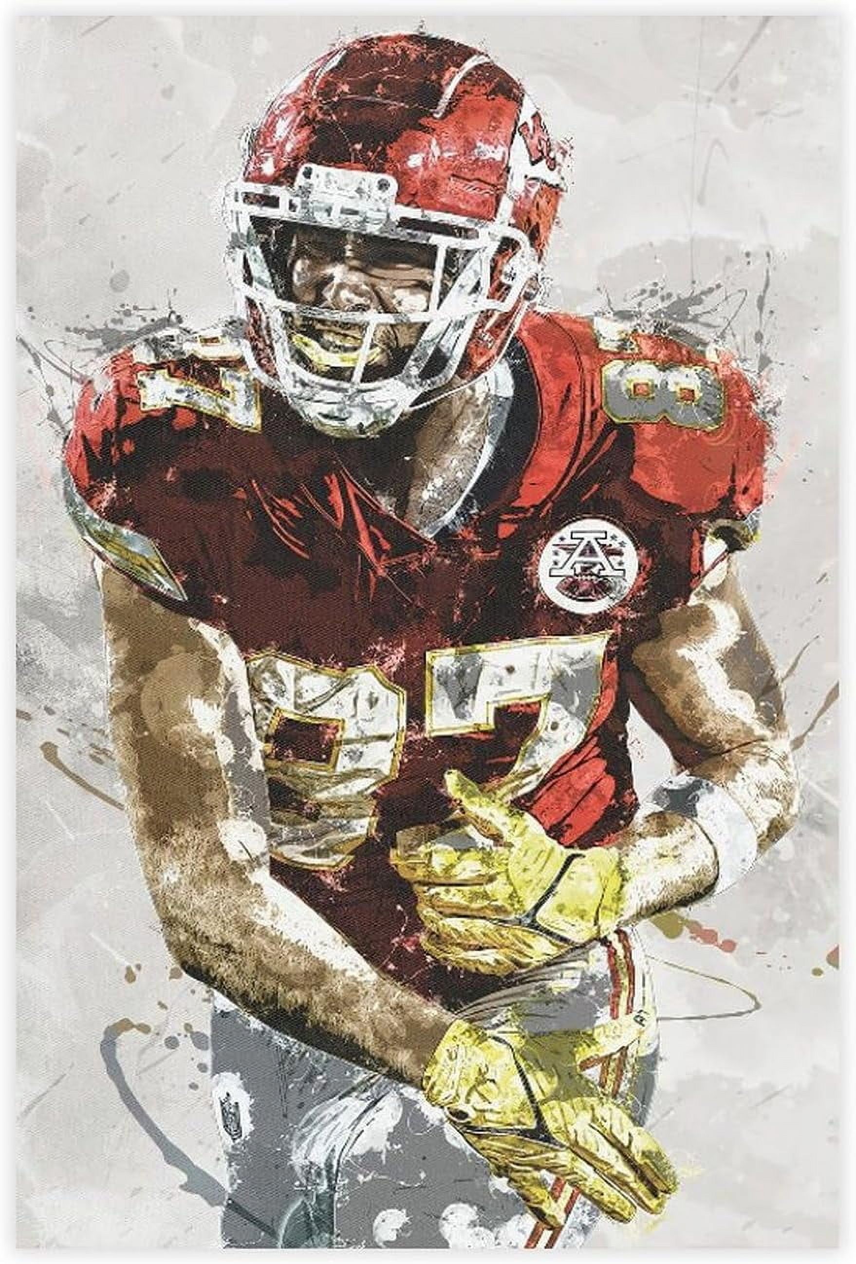 AEFER Patrick Mahomes Posters Football Canvas Poster Bedroom Decor ...
