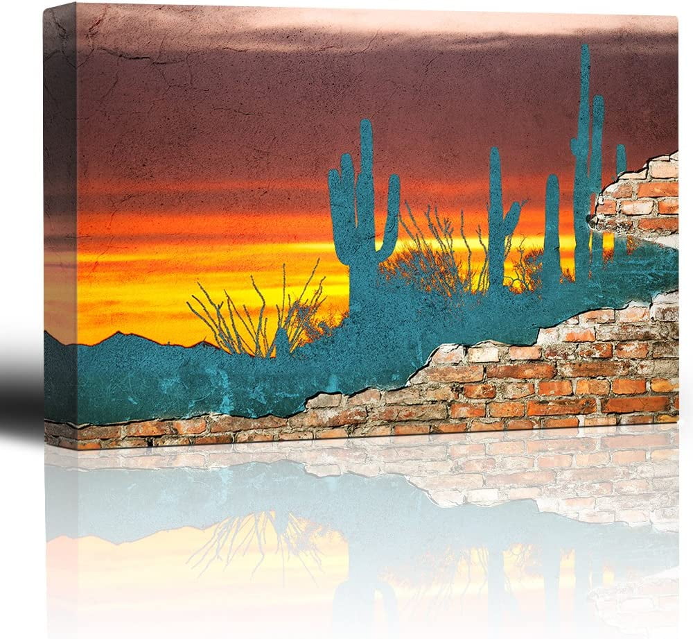 AEFER - Peeling Away Brick Wall Revealing a Beautifully Colored Desert ...