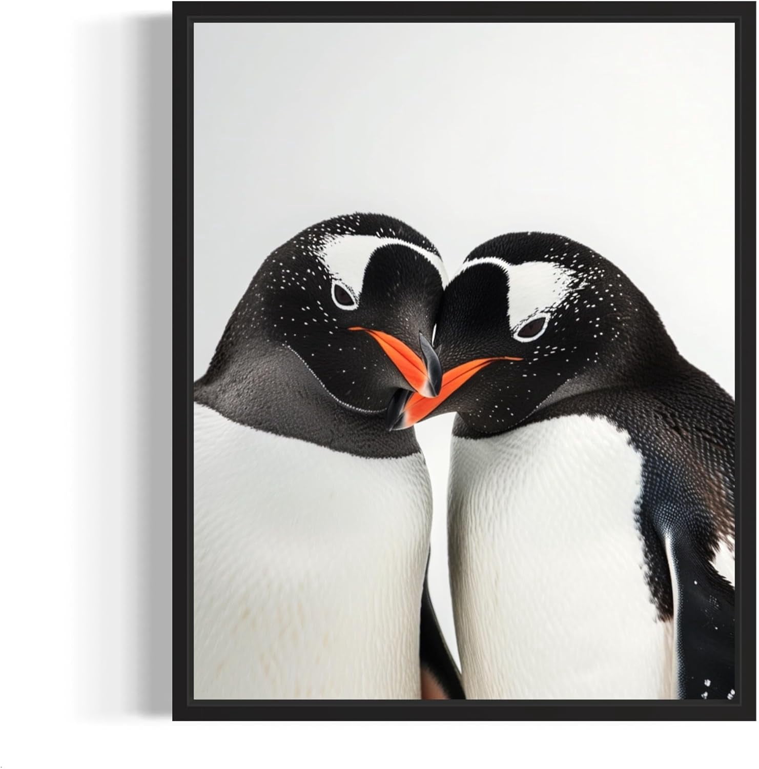 AEFER Penguins Lover Poster Art Print, Animal Portrait Wall Art Nature ...