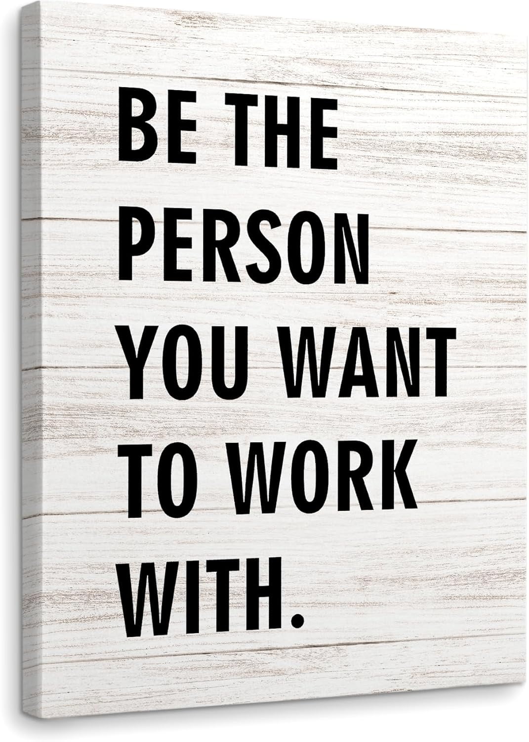 AEFER Be The Person You Want To Work With Framed Canvas Wall Art Decor ...