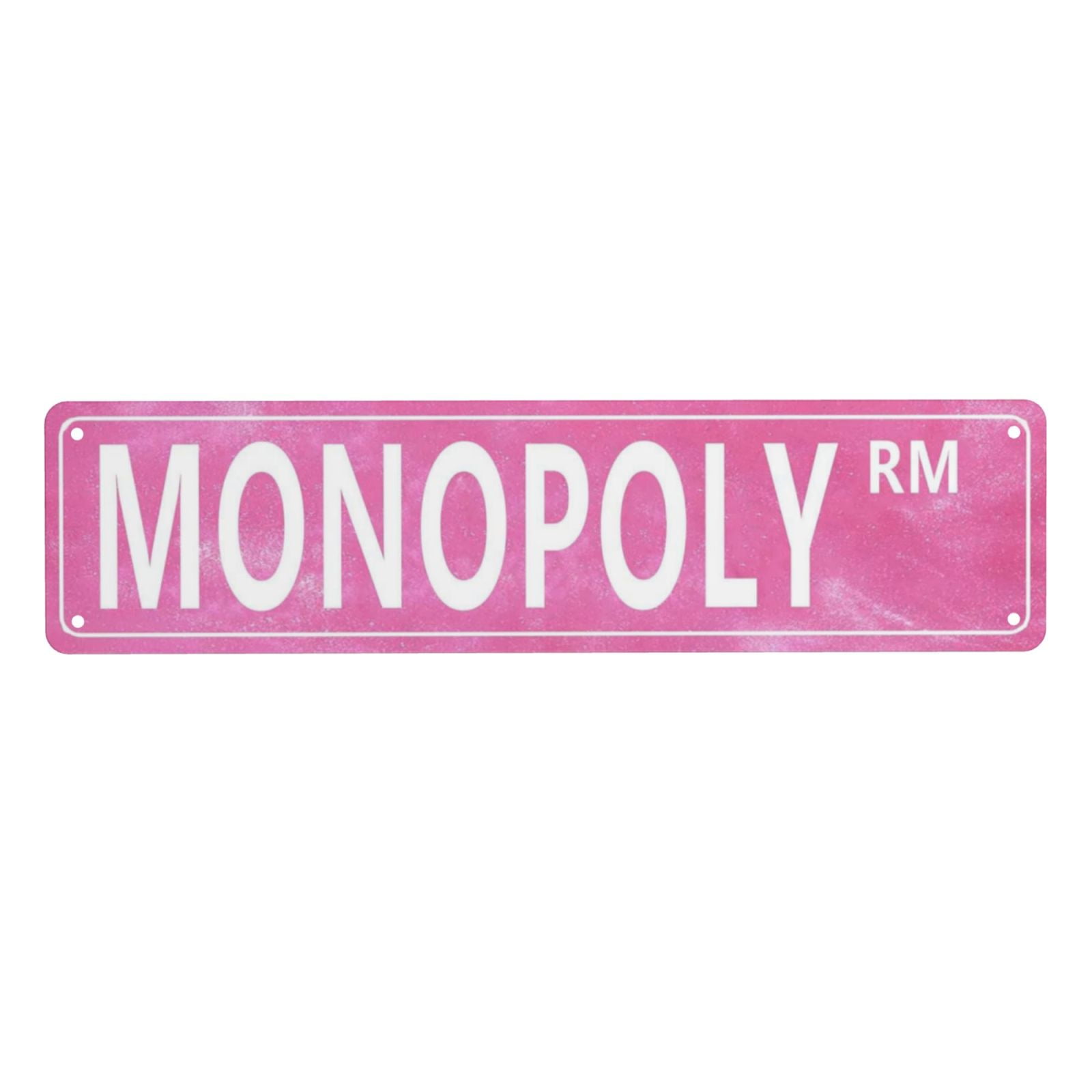 AEFER Pink Monopoly Rm Game Wall Decor Metal Tin Signs Street Poster ...
