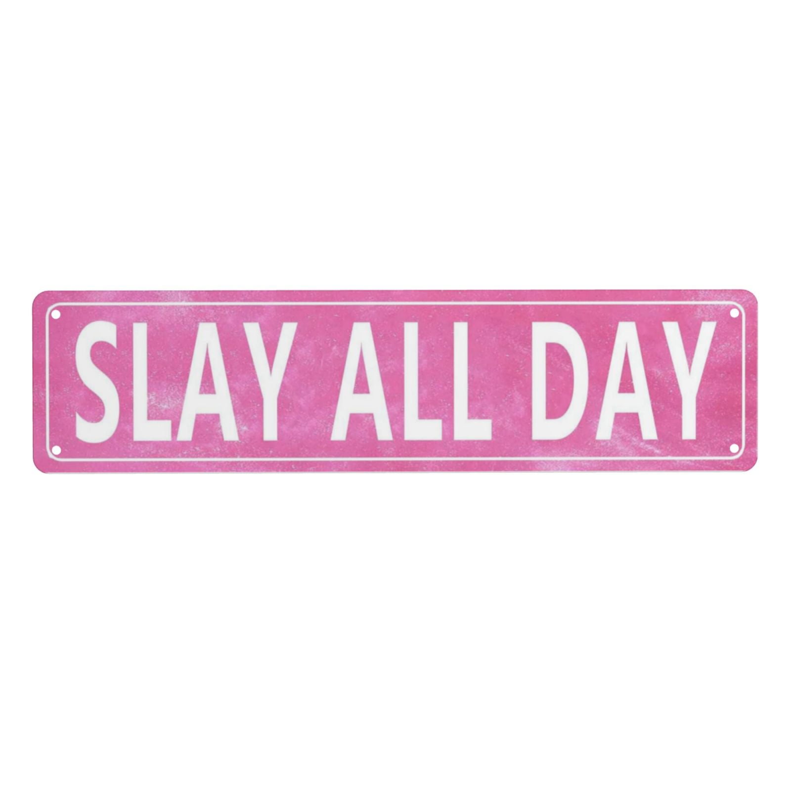 AEFER Pink Slay All Day Signs Metal Tin Signs Preppy Stuff For Girls 10 ...