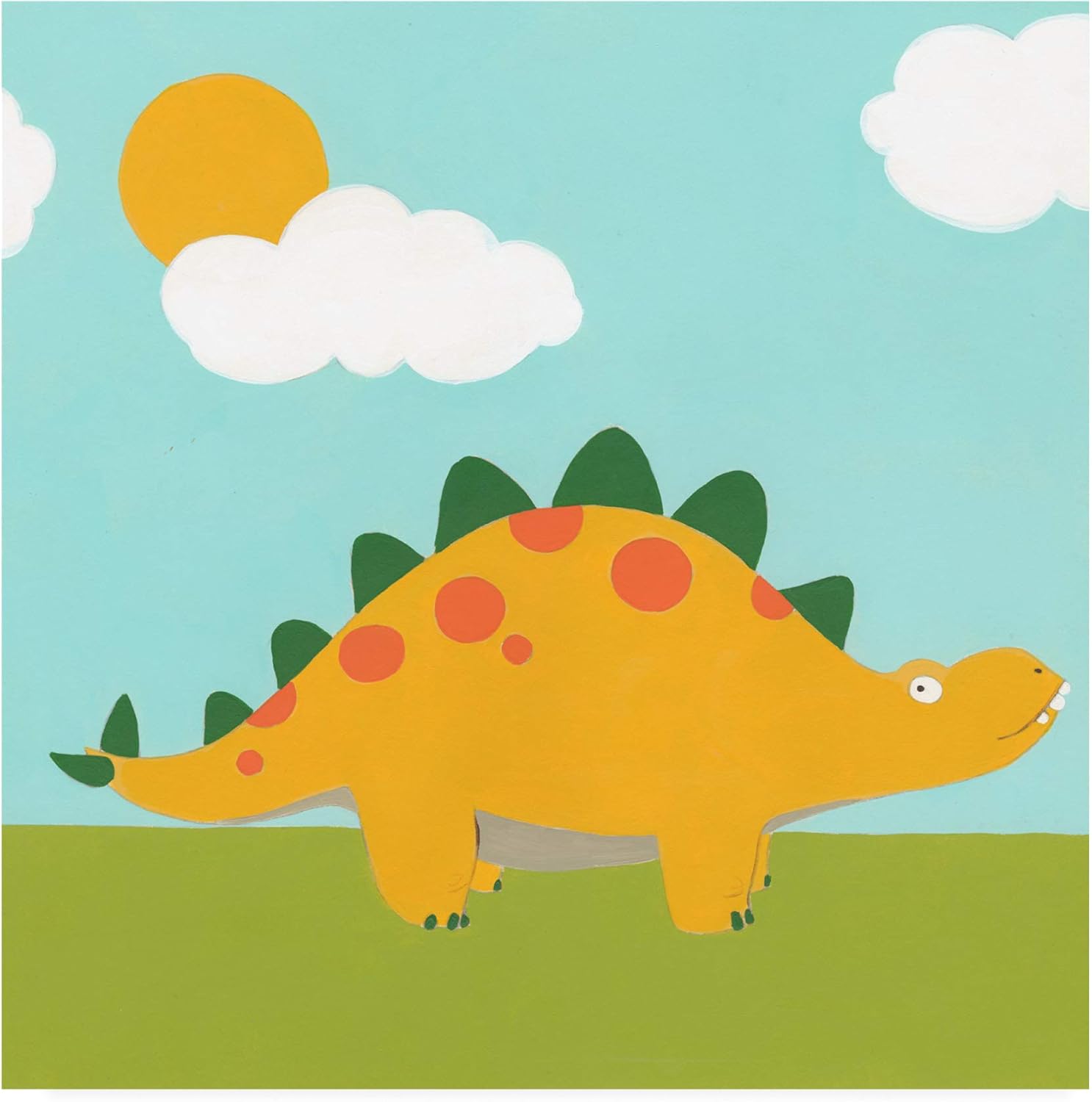 AEFER Playtime Dino II by June Erica Vess Unframe: 18x12inch(45x30cm ...