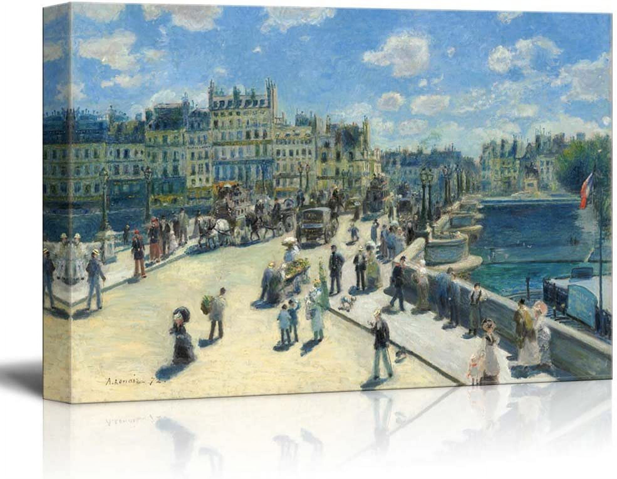AEFER Pont Neuf, Paris by Pierre-Auguste Renoir - Canvas Print Wall Art ...