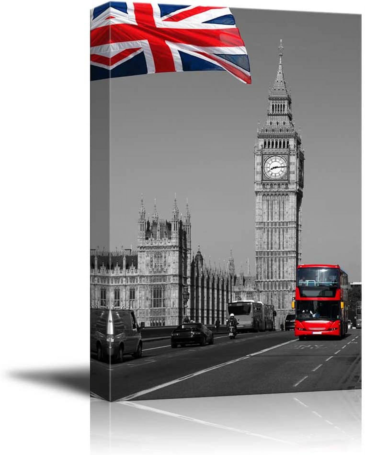 AEFER - Pop of Color The British Flag and The Red Bus in London - Red ...