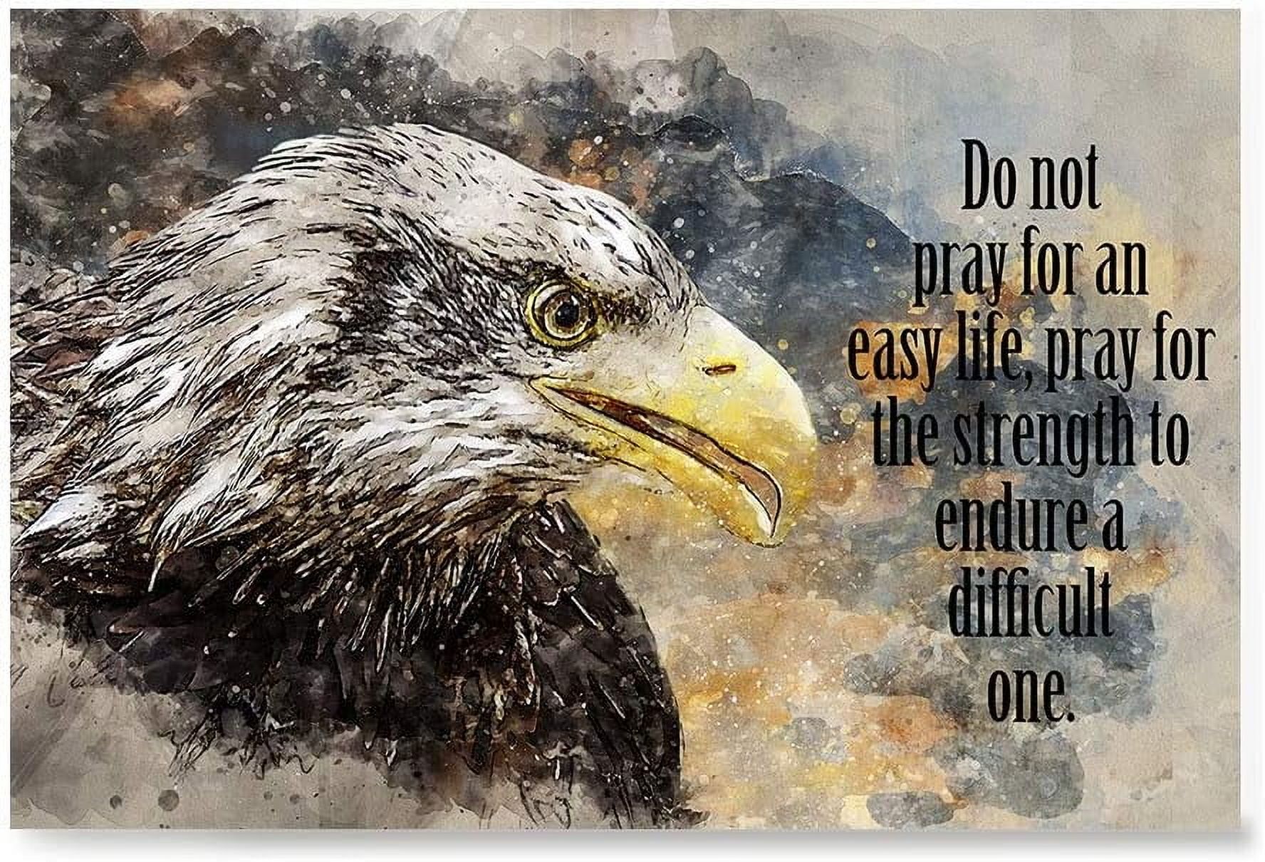 AEFER Most Popular Eagle Theme Quote Posters - Power Strength Brave ...
