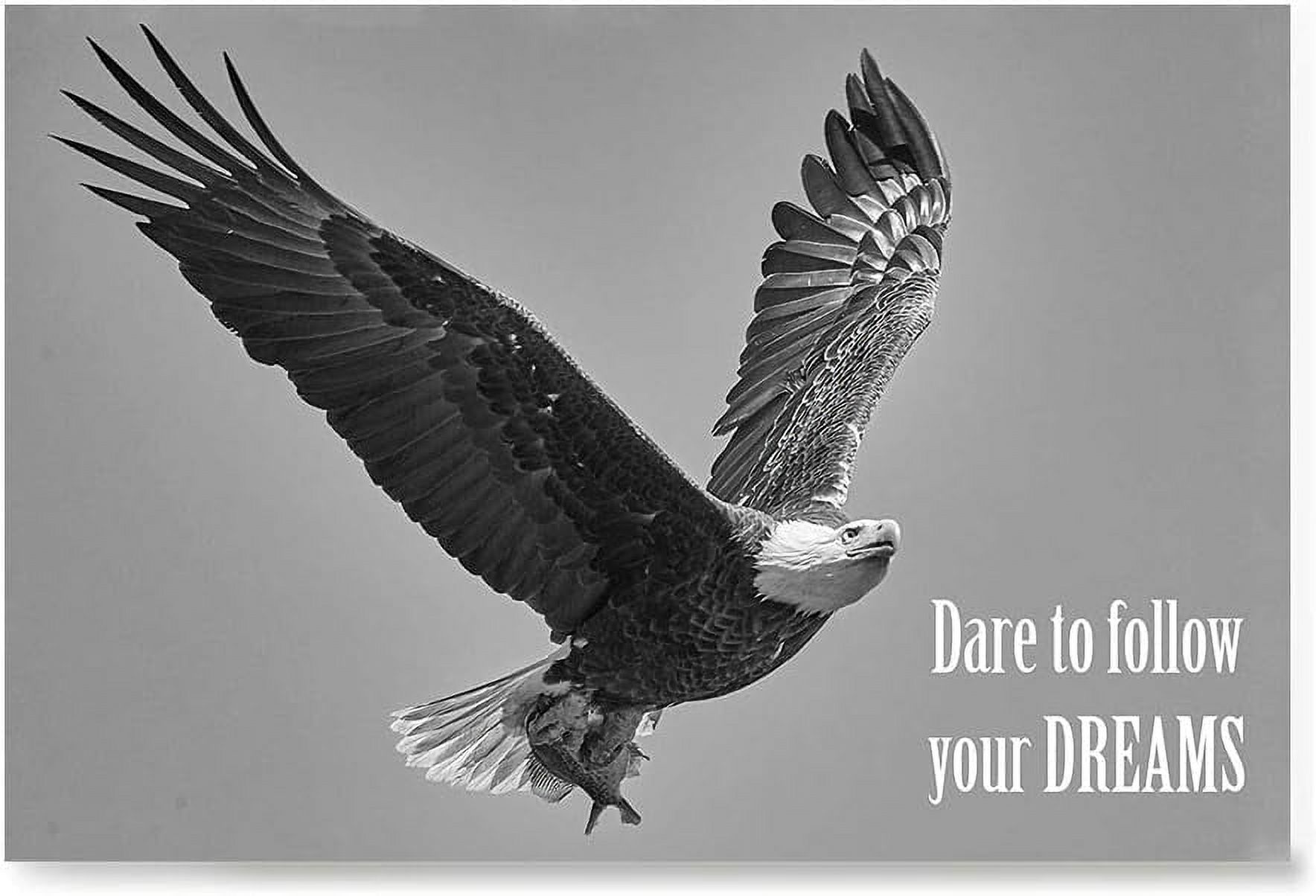 AEFER Most Popular Eagle Theme Quote Posters - Power Strength Brave ...
