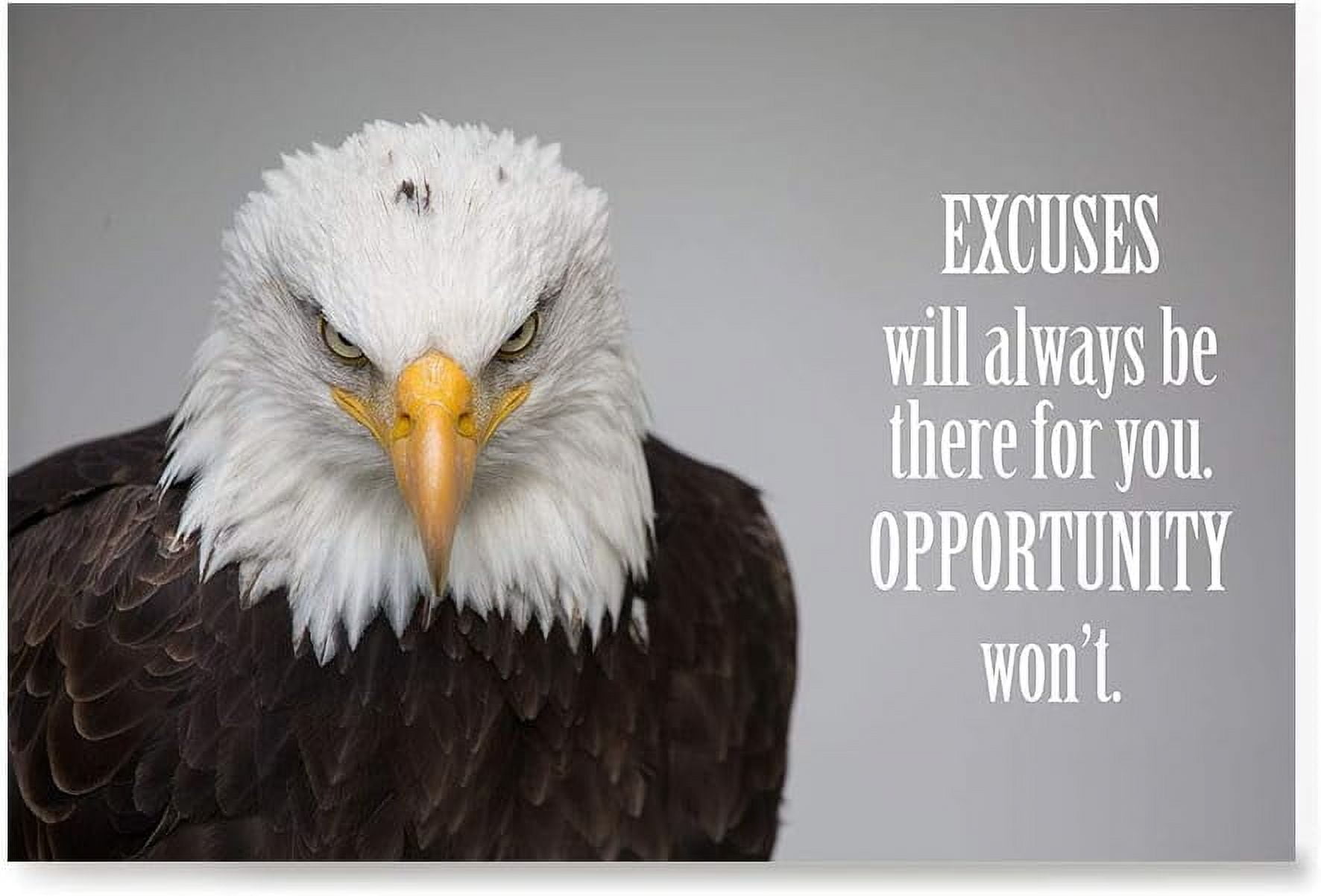 AEFER Most Popular Eagle Theme Quote Posters - Power Strength Brave ...